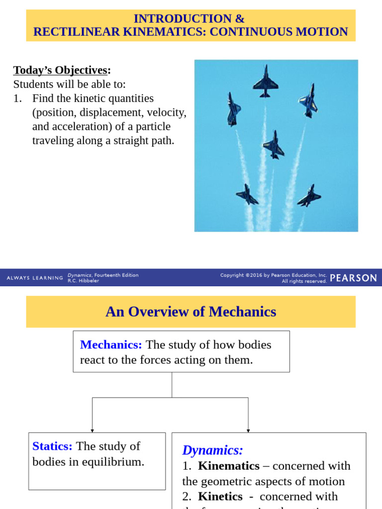 Chapter 12.1 - Rectilinear Continous Motion (2) | PDF | Velocity | Acceleration
