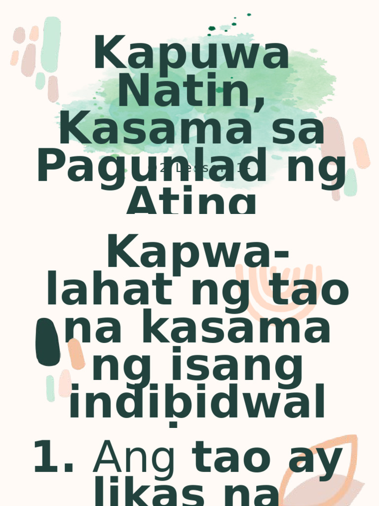 Q2 EsP Lesson 1 | PDF