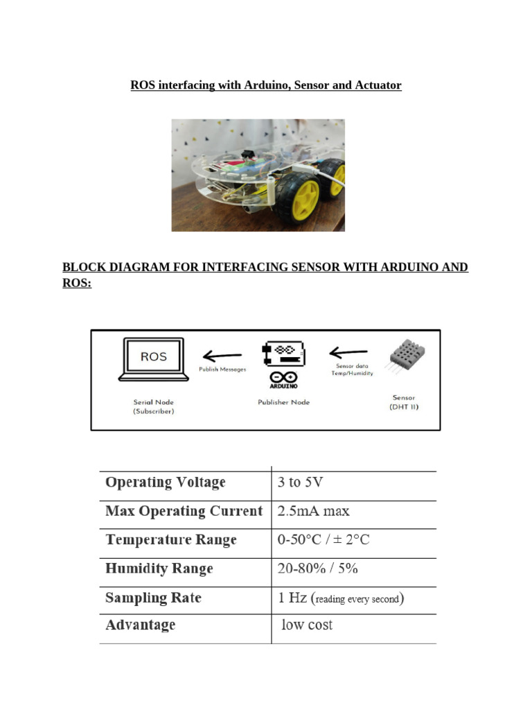 Arduino ROS Sensor Integration Guide | PDF | Arduino | Sensor