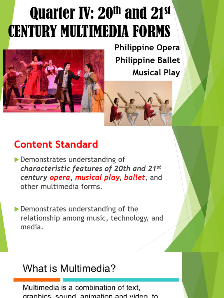 Q4 2oth and 21st Century Multimedia Forms | PDF | Opera | Manila