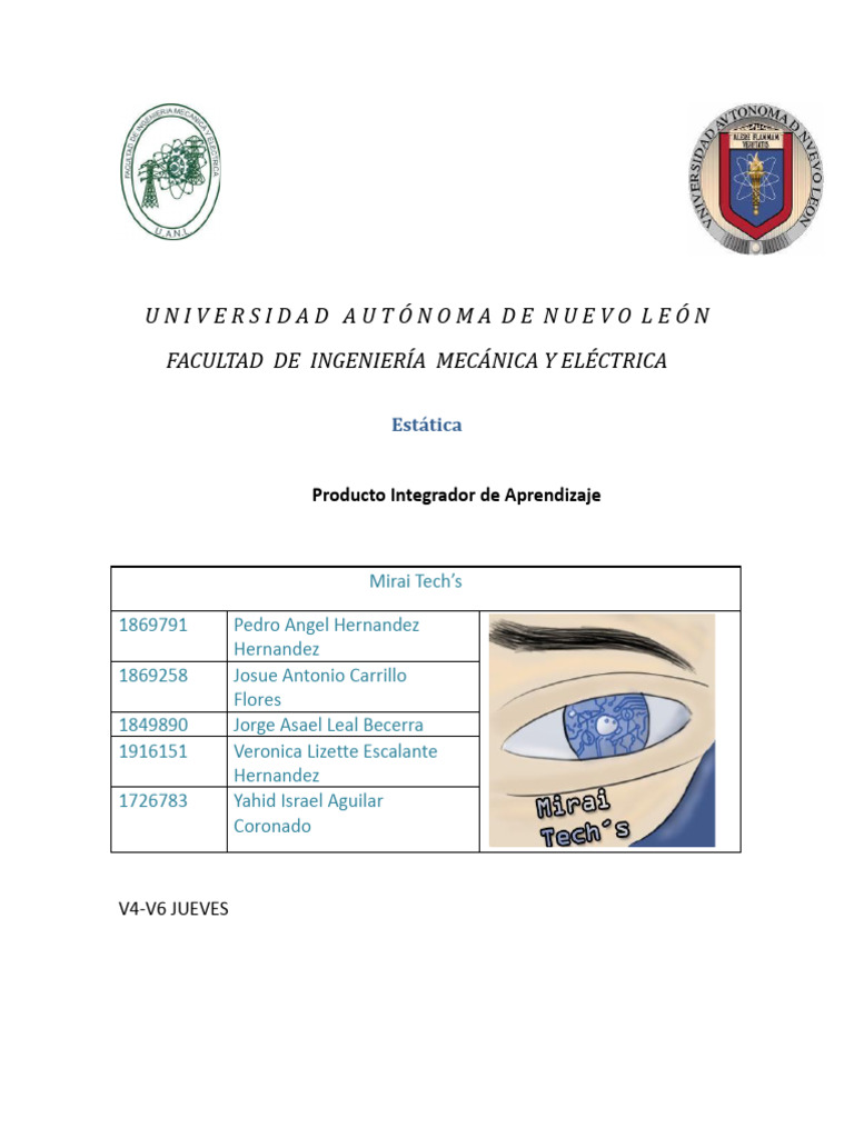 PIA ESTATICA (reporte).docx | PDF | Braguero