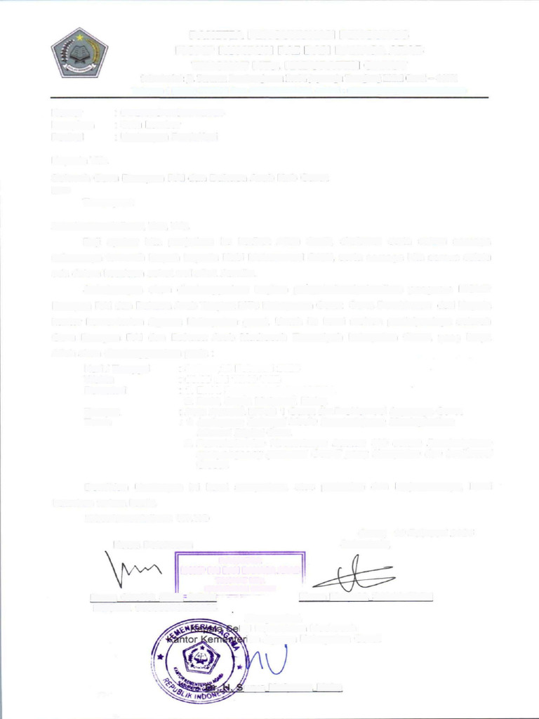 Surat Undangan MGMP PAI | PDF