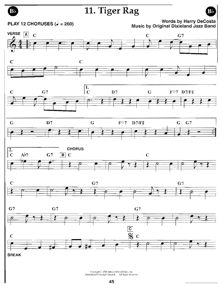Tiger Rag (BB) | PDF