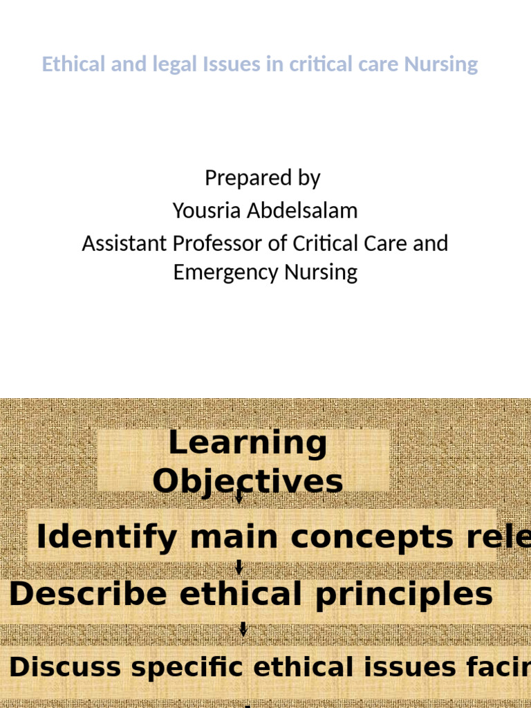 Ethical and Legal Issues in Critical Care | PDF | Informed Consent ...