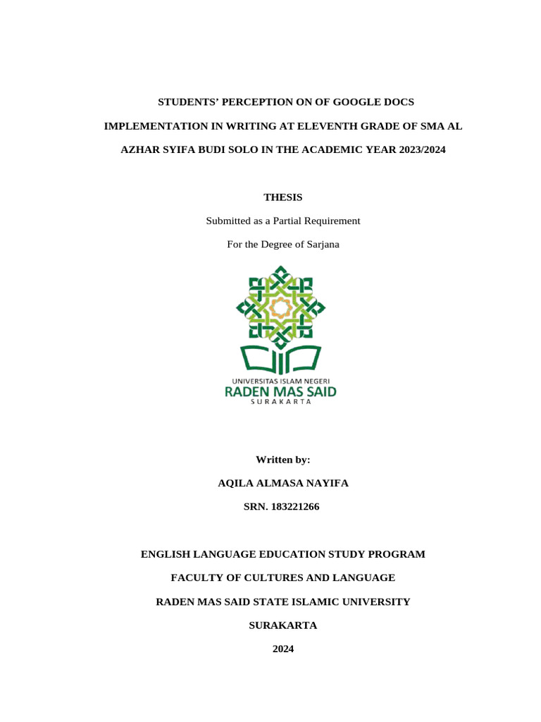 Fixxx Skripsi Aqila | PDF | Perception | Learning