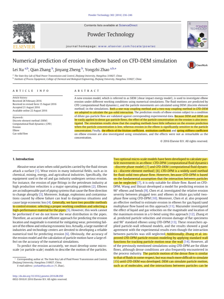 13(49)-Numerical Prediction of Erosion in Elbow Based on CFD-DeM ...