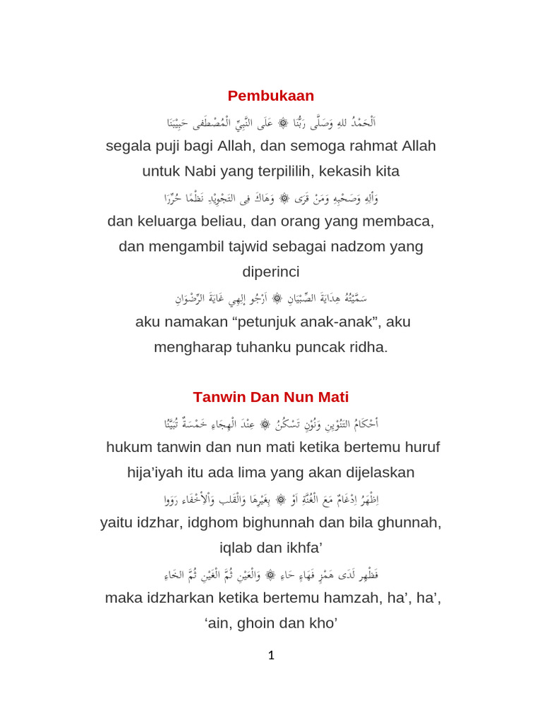 Panduan Tajwid Lengkap dan Praktis | PDF