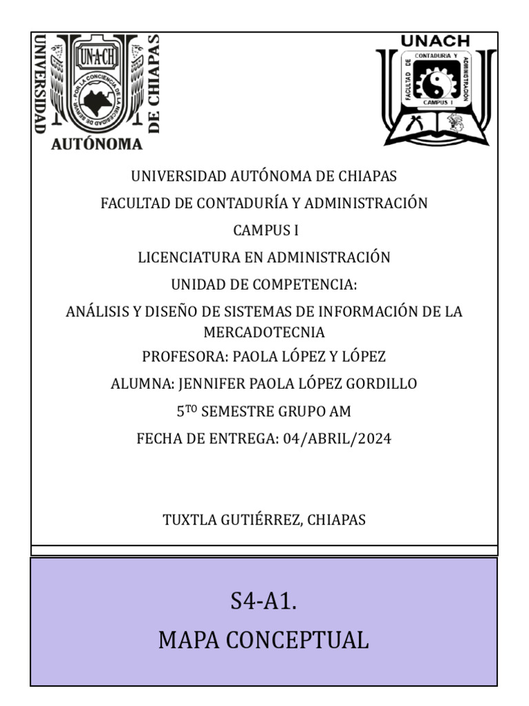 S4-A1. Mapa Conceptual | PDF | Datos | Análisis de variación