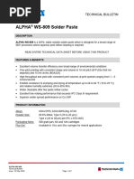 ALPHA OM 340 Solder Paste Datasheet | PDF