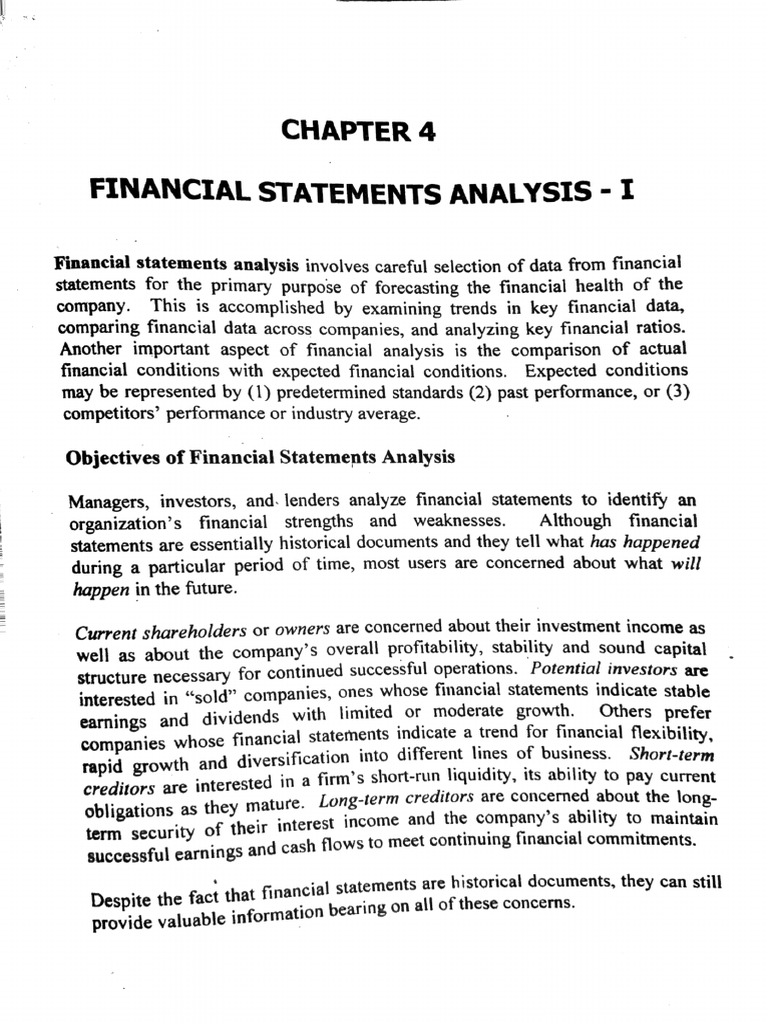 Financial Statement Analysis Part One | PDF | Equity (Finance) | Income