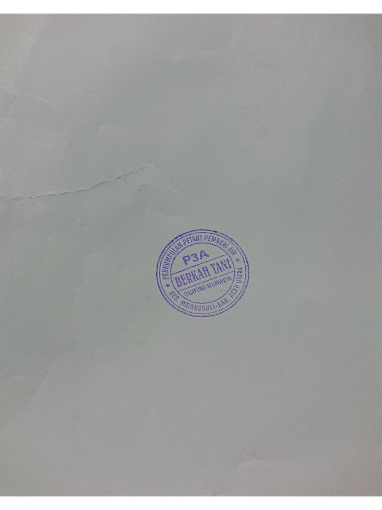 Stempel Berkah Tani | PDF