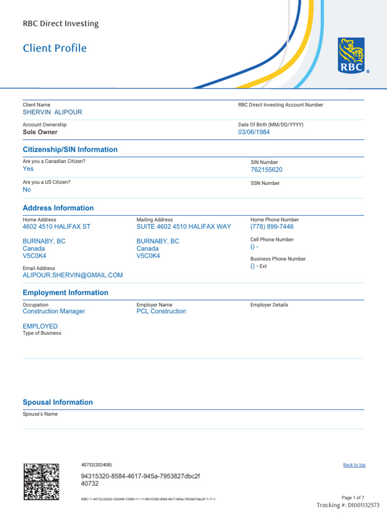 First Home Savings Account Application ( - Application - ) and Client ...