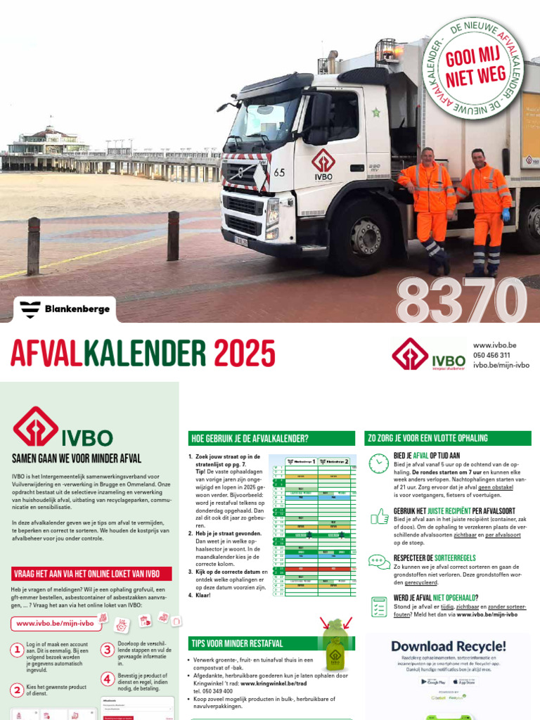 Afvalkalender 2025 8370 | PDF