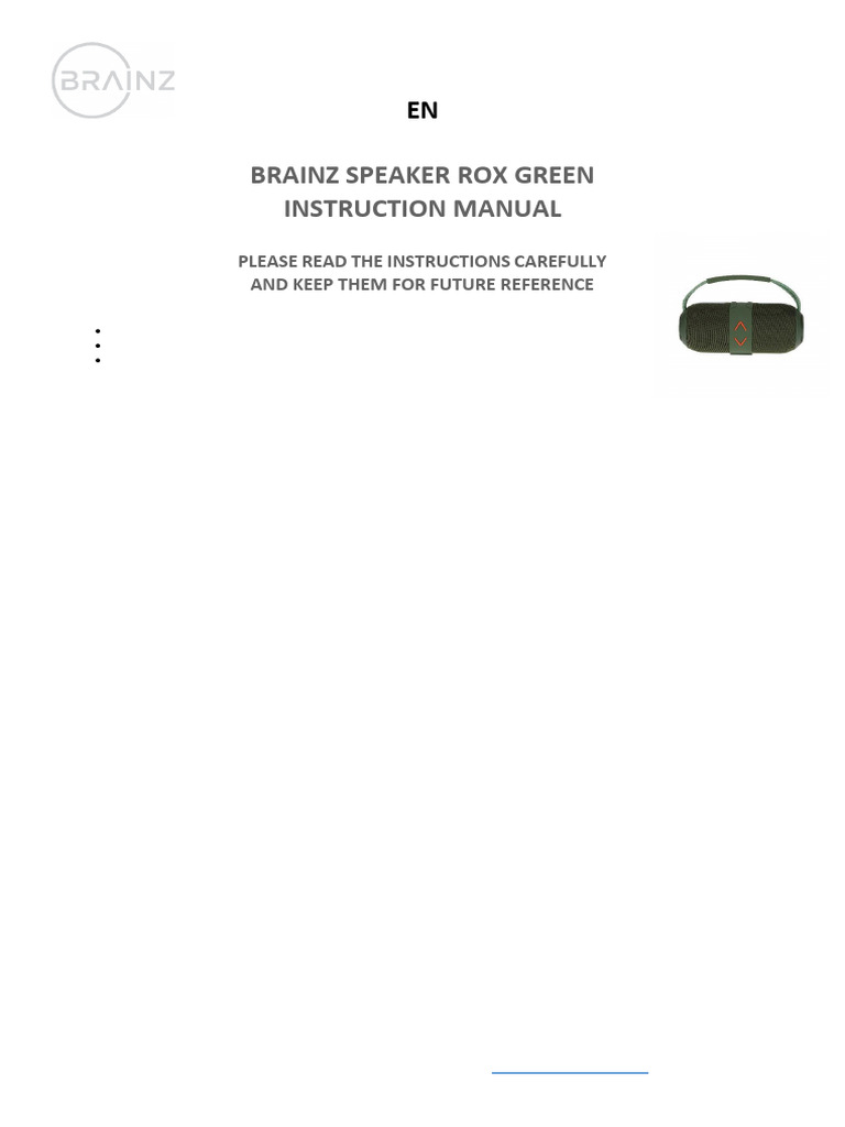 Brainz Bluetooth Speaker | PDF