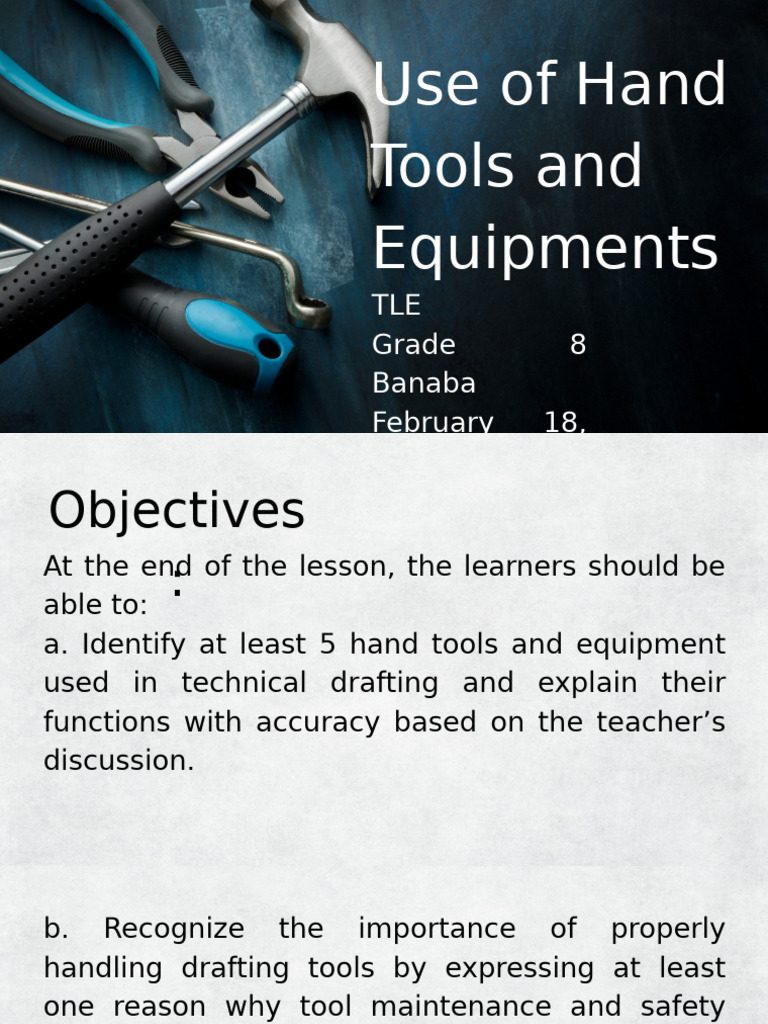 Essential Hand Tools for Drafting | PDF