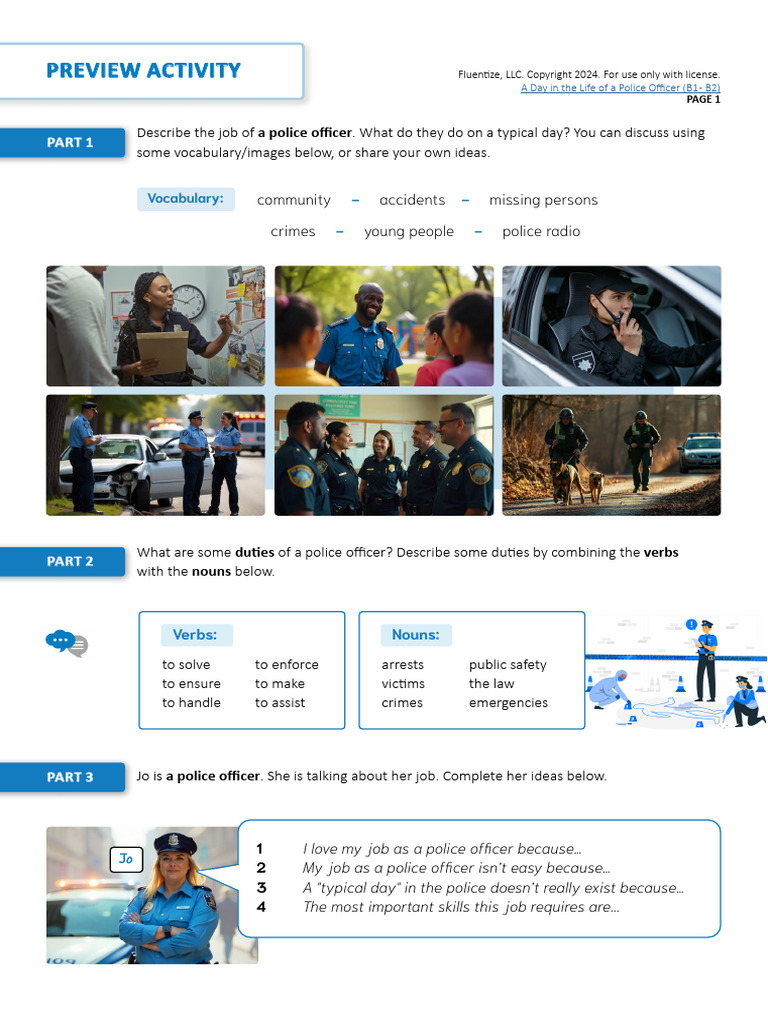 Adayinthelifeofapoliceofficer Interactive | PDF | Police | Police Officer