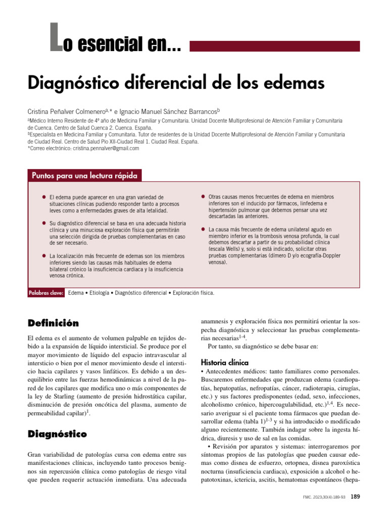 Art Edema | PDF | Edema | Insuficiencia cardíaca