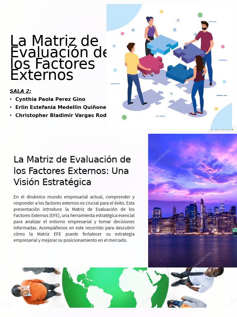 La-Matriz-de-Evaluacion-de-los-Factores-Externos-Una-Vision-Estrategica EQUPO 2 | PDF | Economias