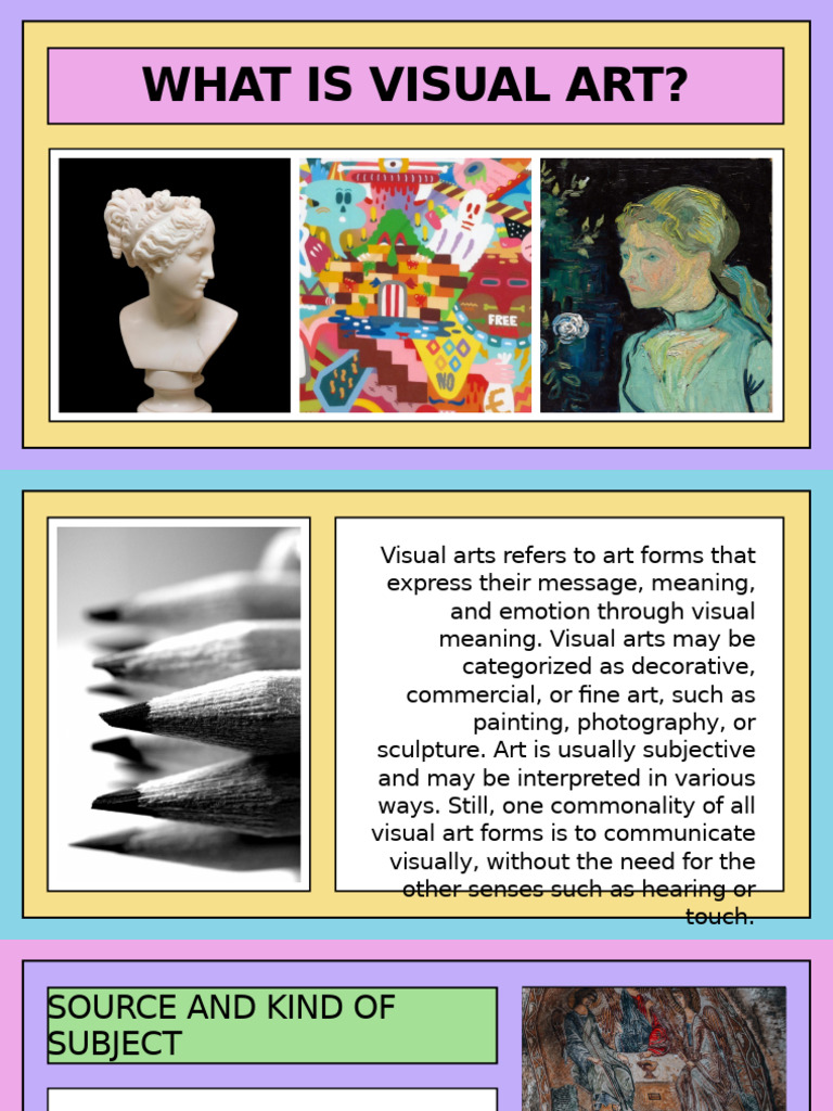 Visual Arts Across Places and Times Presentation in Colorful ...