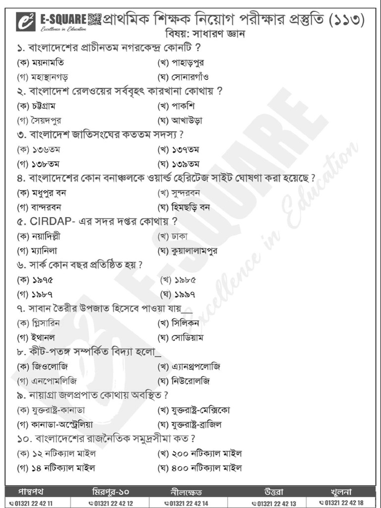 Primary Moder Test 5 | PDF