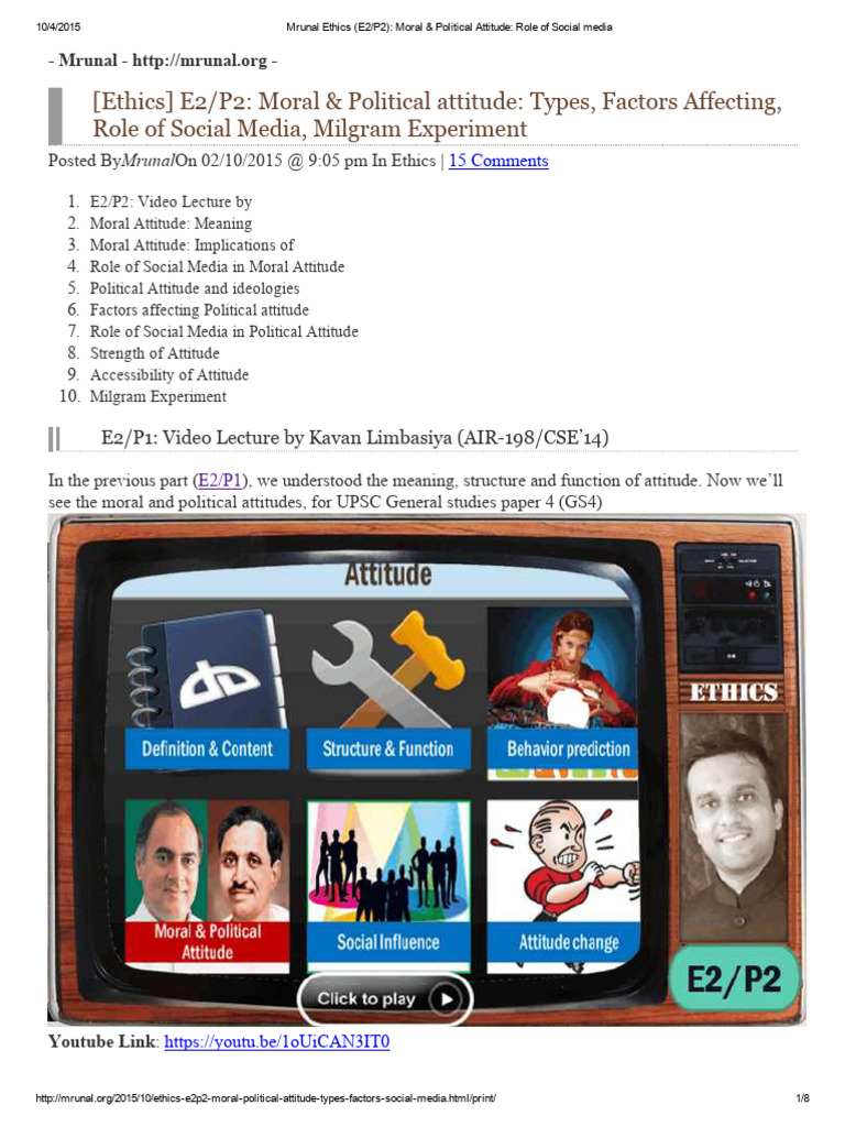 Moral & Political Attitudes in Social Media | PDF | Conservatism | Morality
