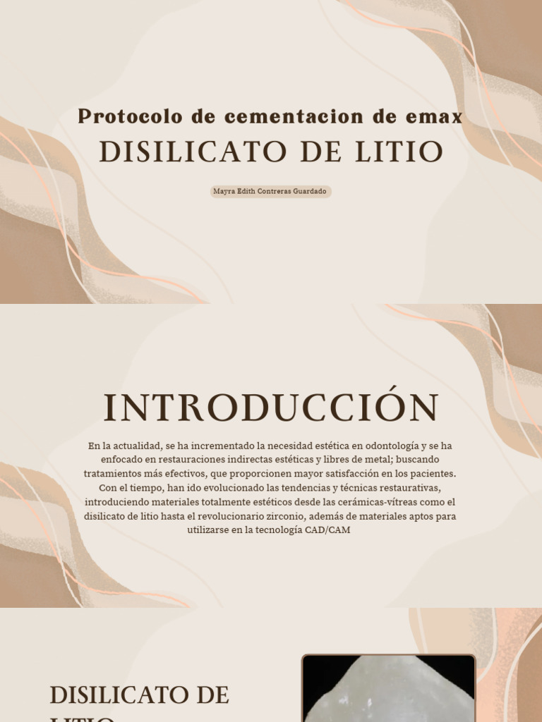 Protocolo de Cementacion de Emax | PDF