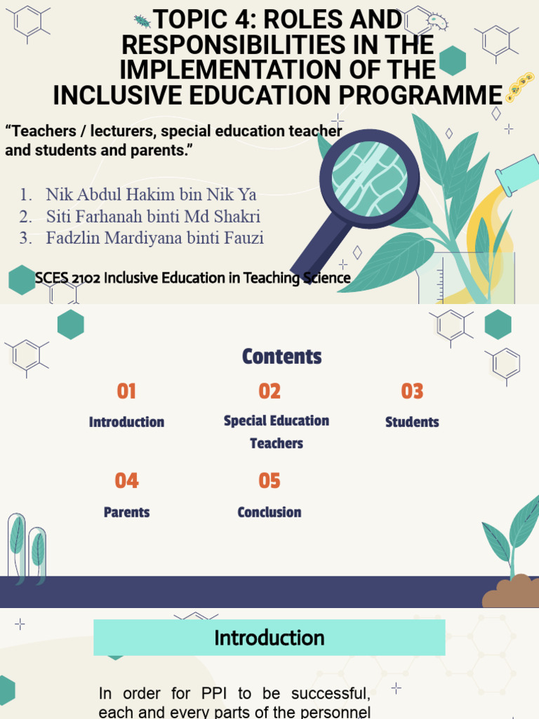 Inclusive Education Roles Explained | PDF | Planets | Planets In Astrology