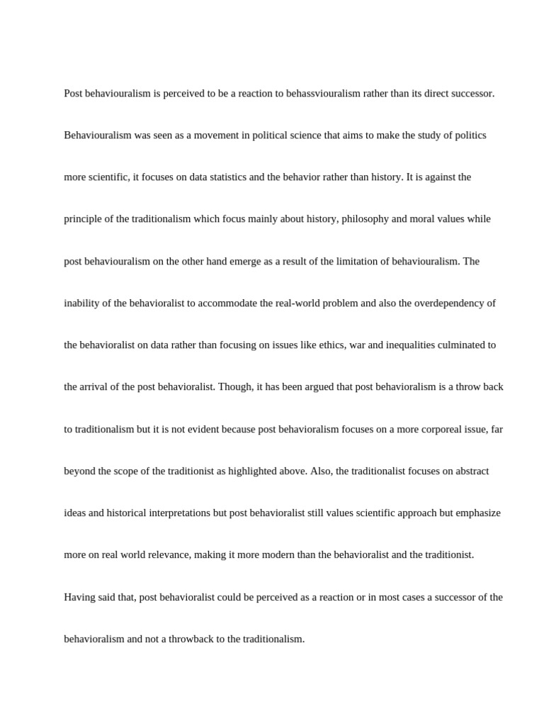 Political Analysis Assignment | PDF