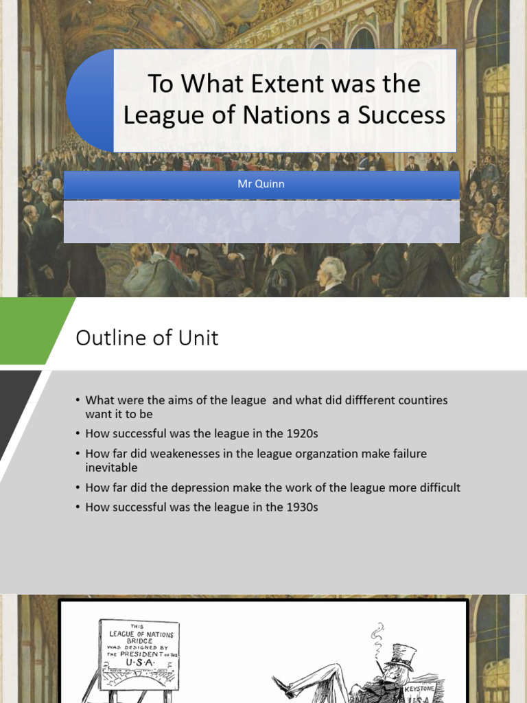 League of Nations: Success & Challenges | PDF | League Of Nations ...