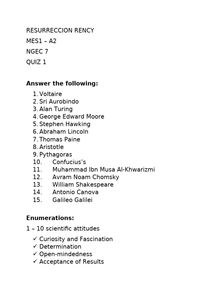 Ngec 7 Quiz 1 Midterms | PDF