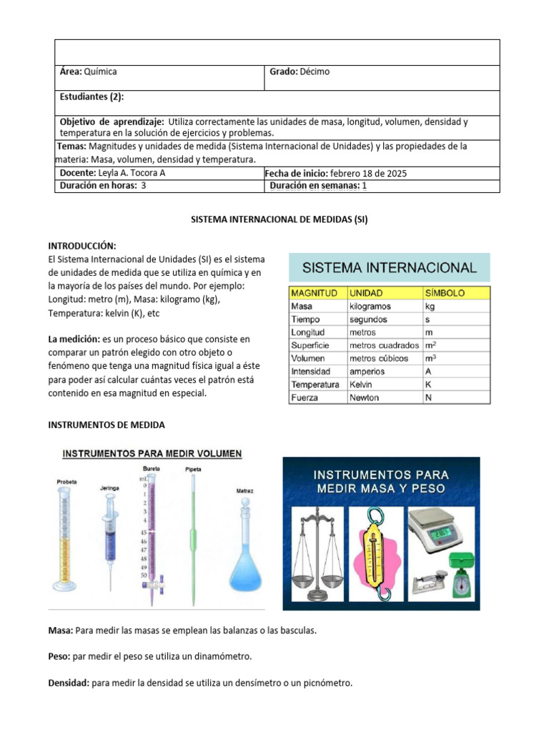 Guía de Unidades y Propiedades Físicas | PDF | Celsius | Temperatura