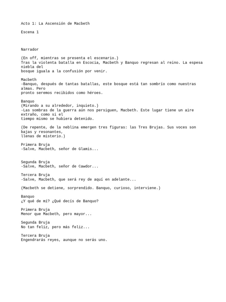 Macbeth Final | PDF | Macbeth | Arquetipos literarios