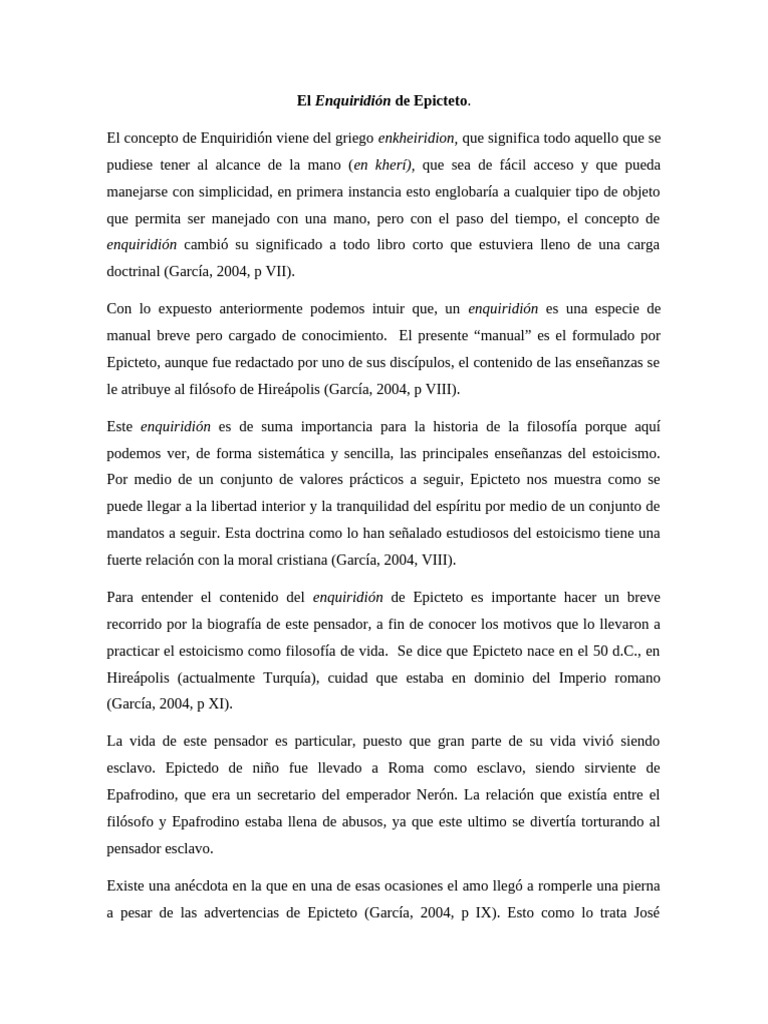 El Enquiridión Corrección 3 | PDF | Epicteto | Estoicismo