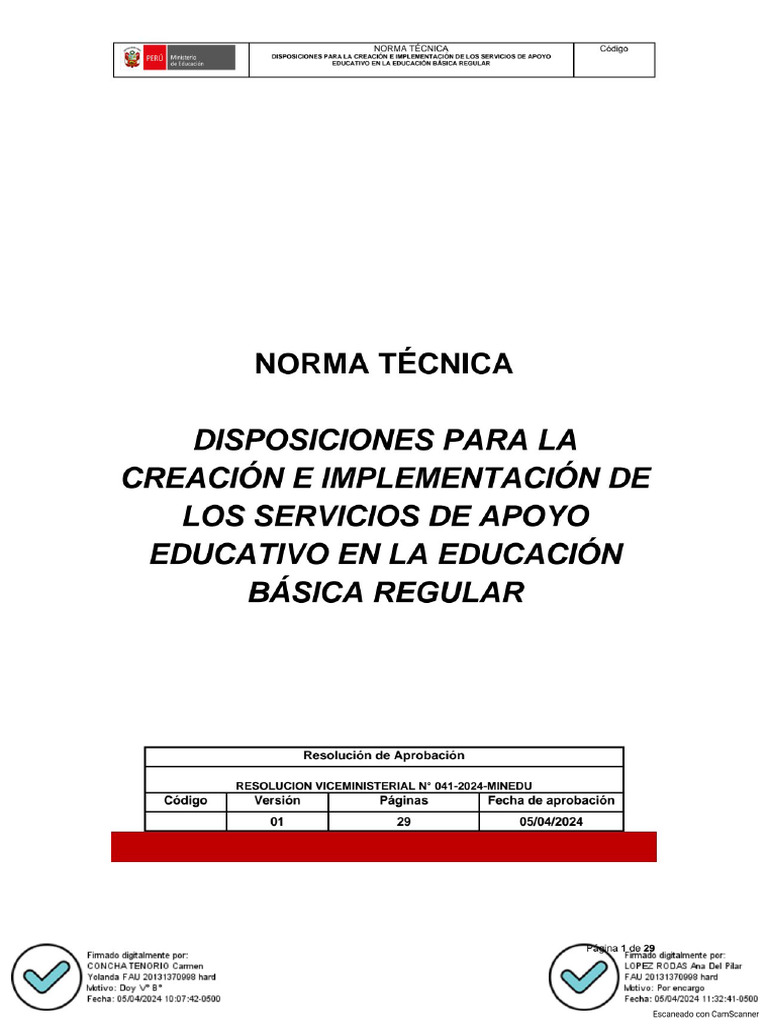 Disposiciones para La Creación e Implementación de Los Servicios de ...