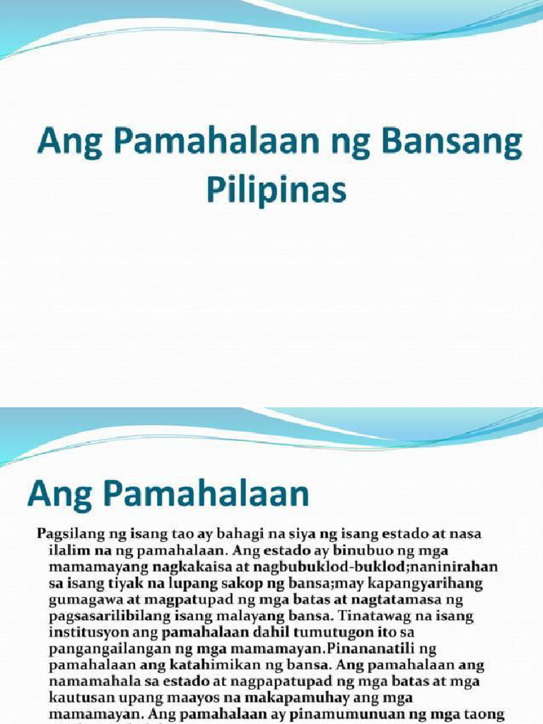 Pamahalaan at Sangay NG Pamahalaan NG Pilipinas | PDF