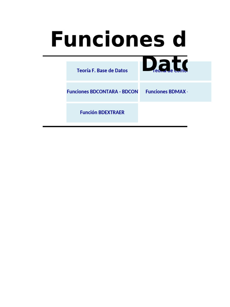 Módulo 4 - Funciones de Base de Datos | PDF | Ciencias de la ...