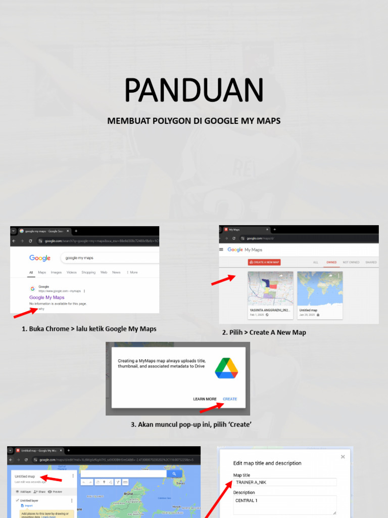 Panduan Membuat Polygon di Google My Maps | PDF