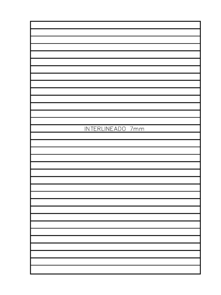 PLANTILLA 7mm Con Lineas Mas Gruesas | PDF