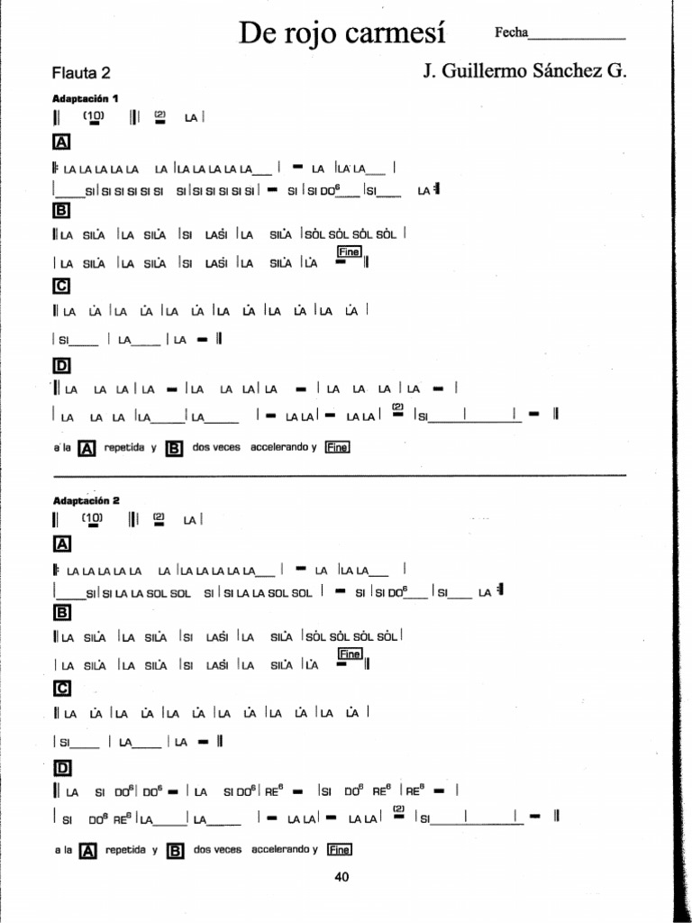 De Rojo Carmesí FLT 2 - Esquema | PDF