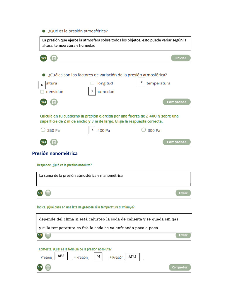 Presión Atmosferica - CCNN | PDF