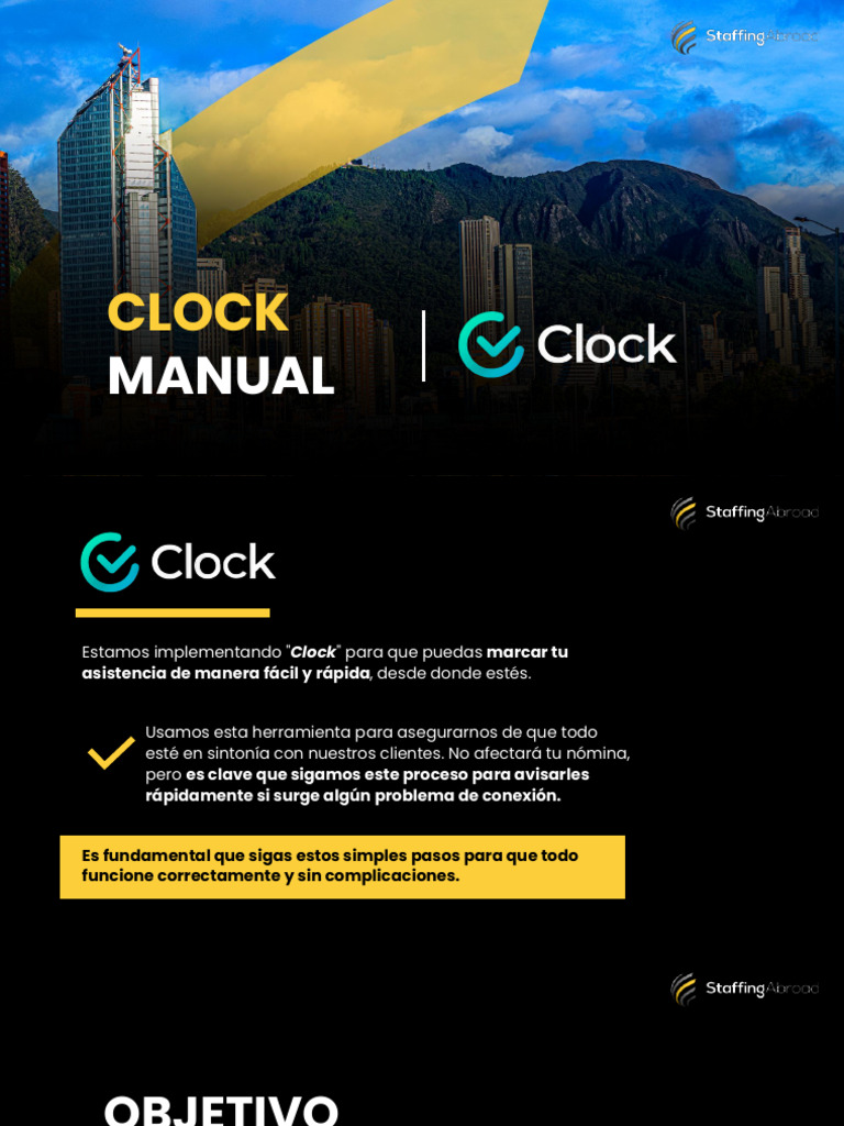 Manual de Uso de Clock para Asistencia | PDF