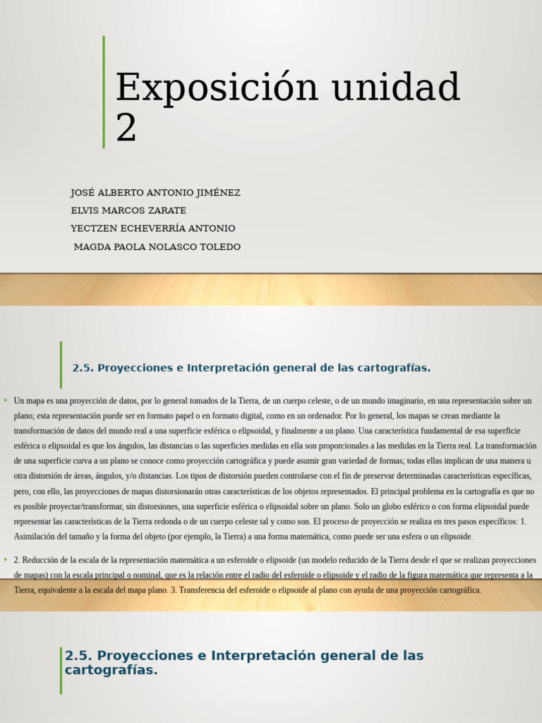 Exposición Unidad 2 Geomatica | PDF | Mapa