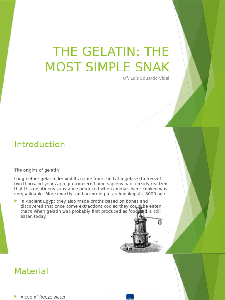 Easy Gelatin Recipe and History | PDF