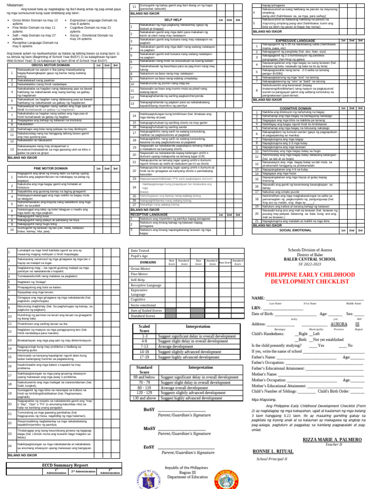 ECCD Filipino (1) | PDF