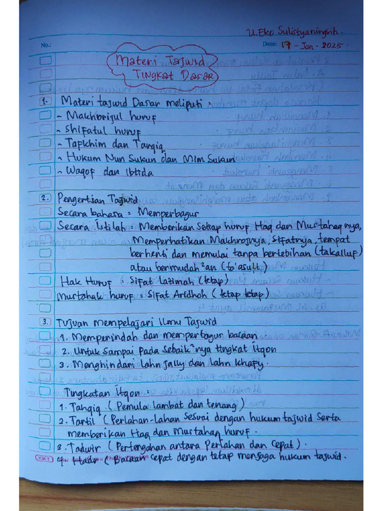 Tajwid Dasar Widuri Ummu Rayyan | PDF