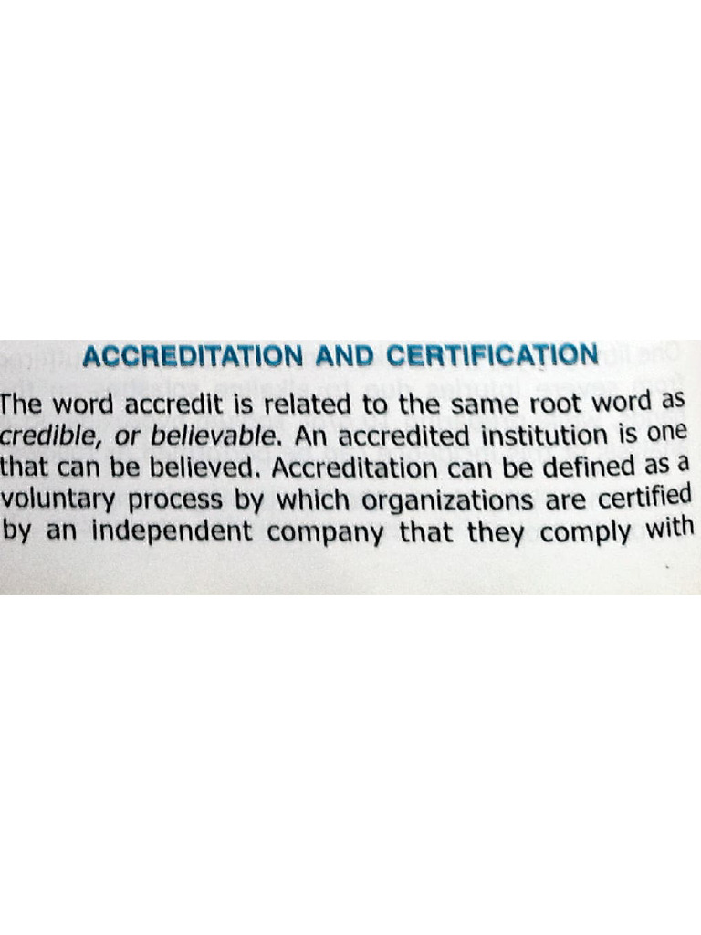 Accreditation | PDF | Verification And Validation | Measurement