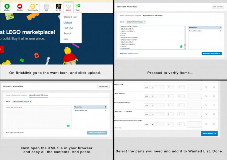 How To Order Parts On Bricklink 16a73zjwd | PDF
