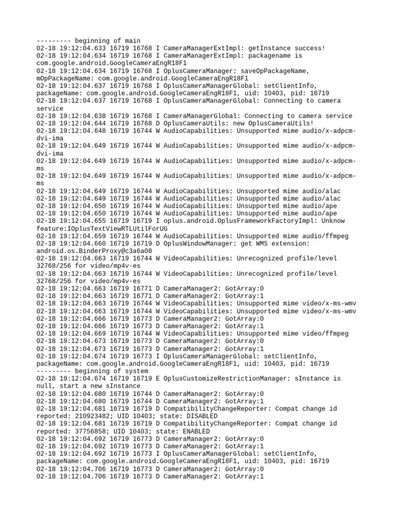 Log Cat 1739880724477 | PDF | Computing | Software