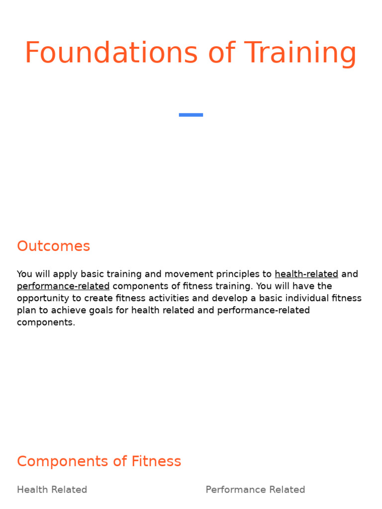 Principles of Training | PDF | Strength Training | Aerobic Exercise