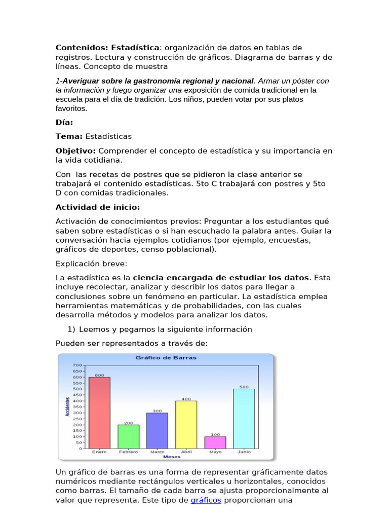 Estadística: Gráficos y Tablas Educativas | PDF | Estadísticas | Datos